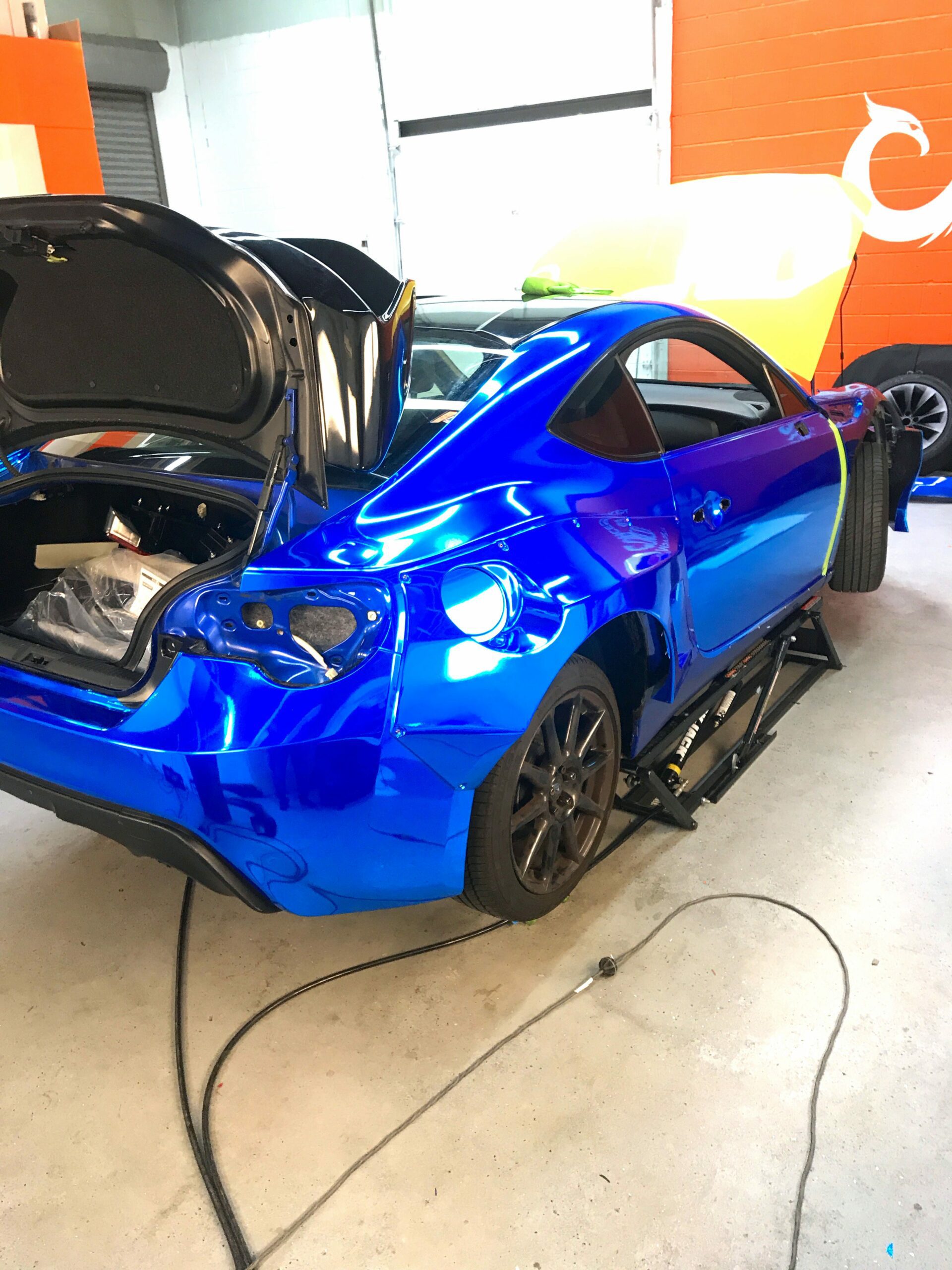 Subaru BRZ Blue Chrome - Concept Wraps
