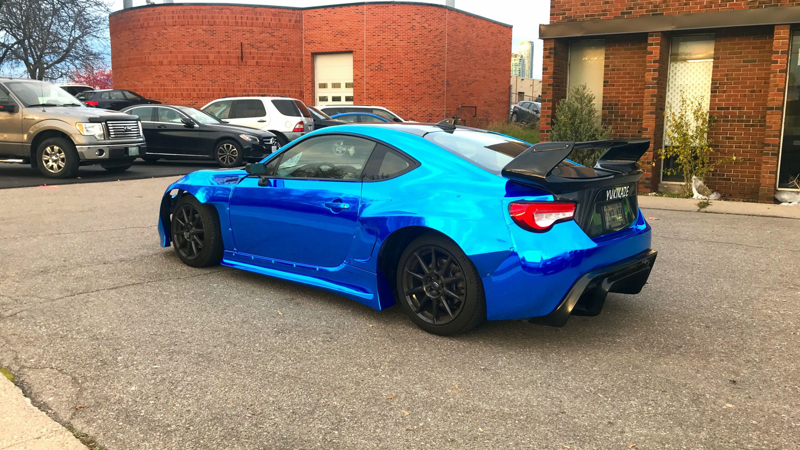 Subaru BRZ Blue Chrome - Concept Wraps