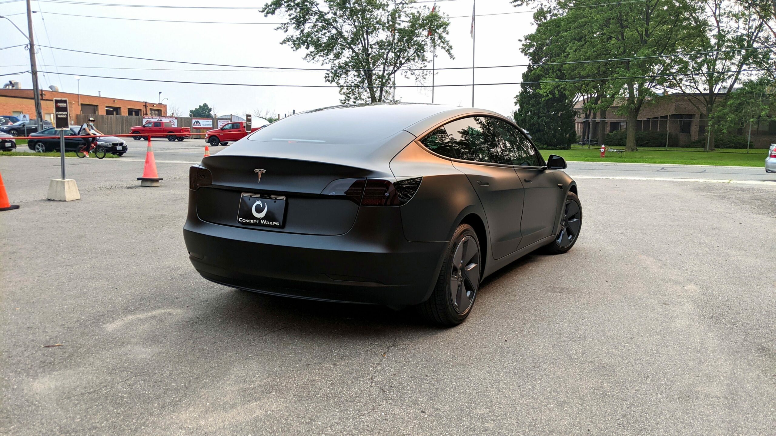 Tesla Model 3 Phantom Black - Concept Wraps