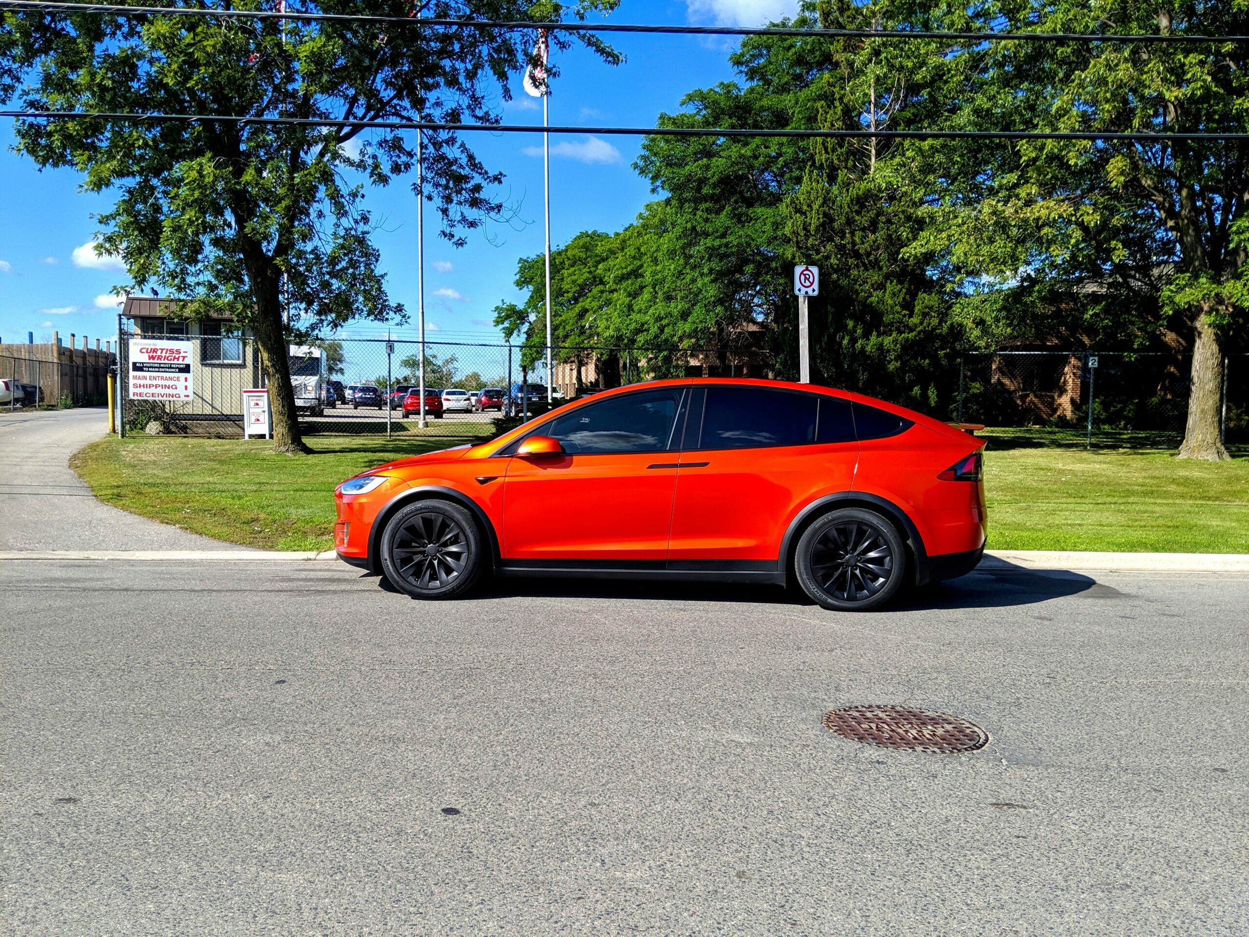 Tesla Model X Fiery Orange - Concept Wraps