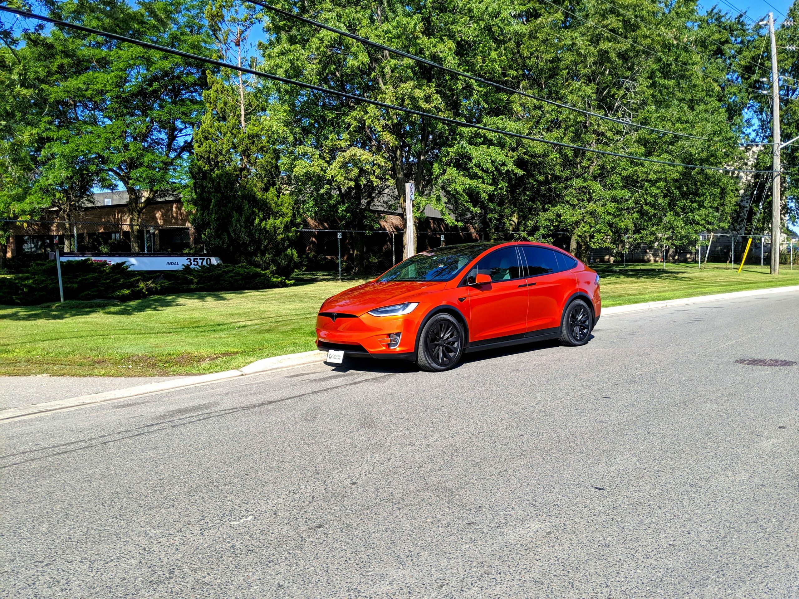 Tesla Model X Fiery Orange - Concept Wraps