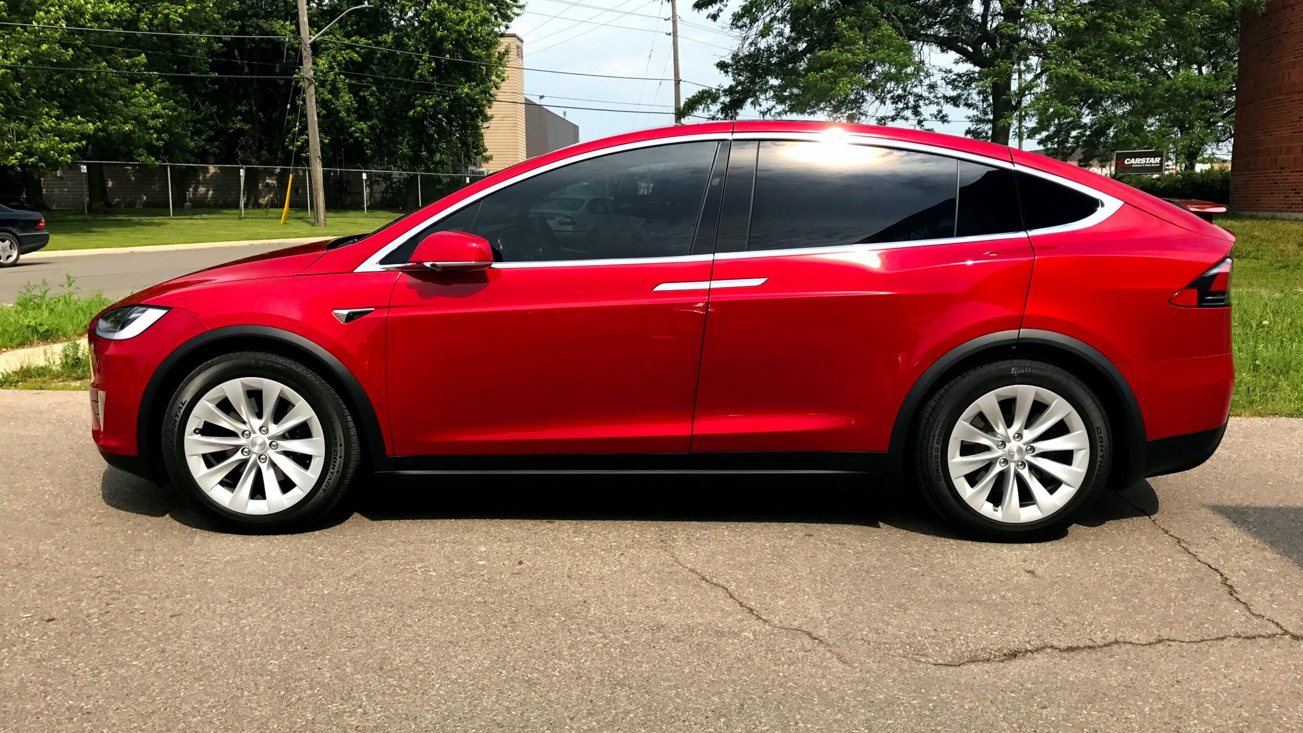 Tesla Model X Red Ppf - Concept Wraps