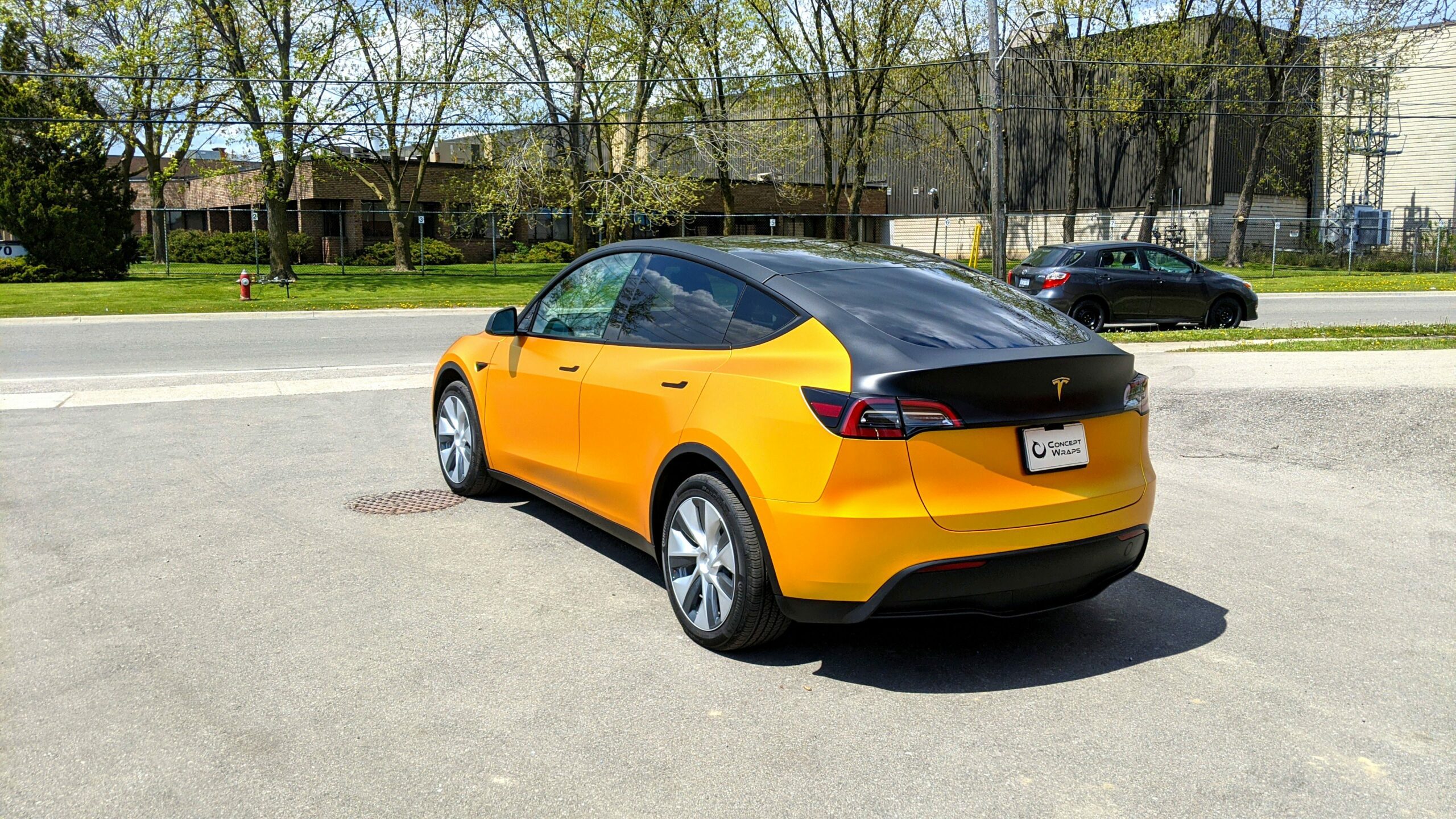 Tesla Model Y Energetic Yellow - Concept Wraps