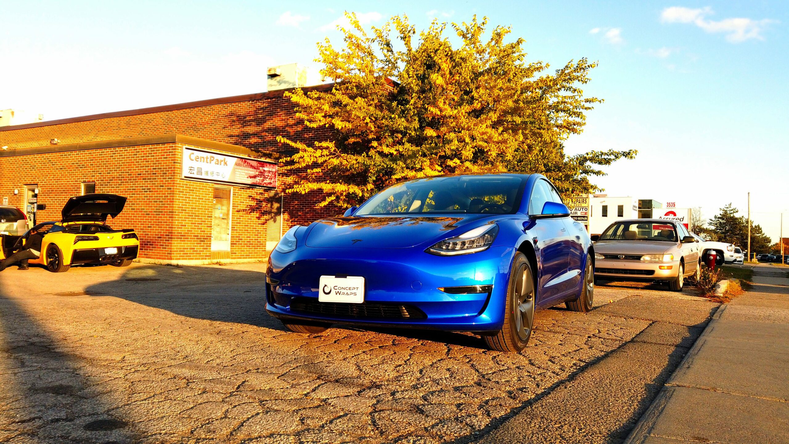 Tesla Model Y Matte Grey Aluminum - Concept Wraps