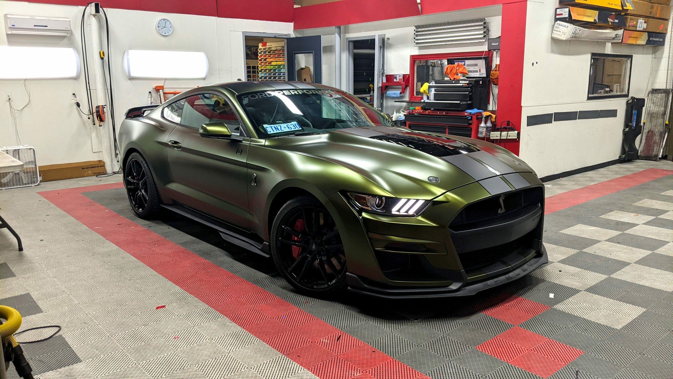 Tesla Model Y Matte Iced Viper Green + Custom Design - Concept Wraps