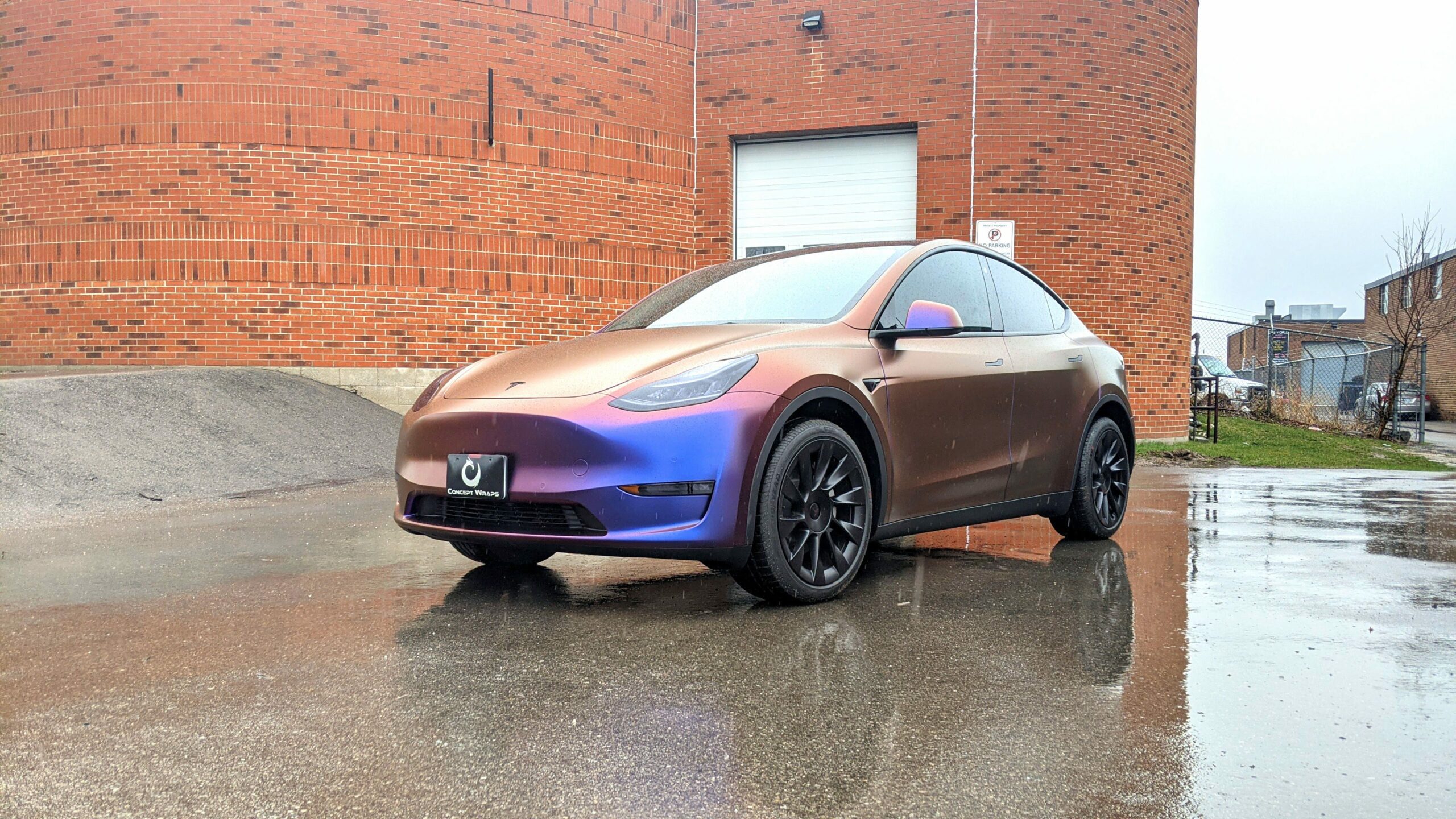 Tesla Model Y Satin Roaring Thunder - Concept Wraps