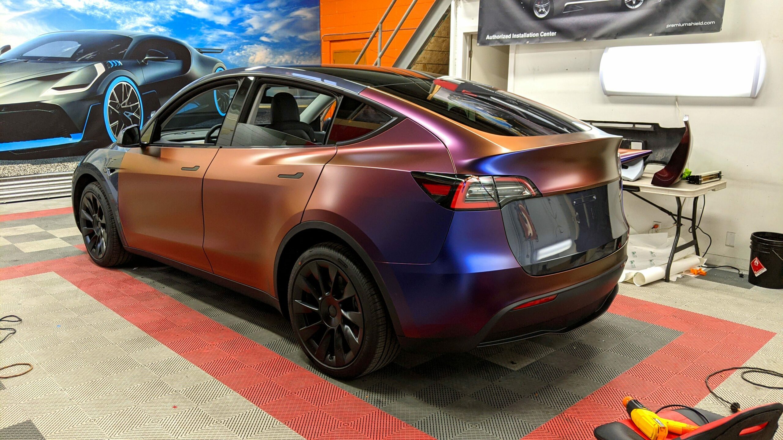 Tesla Model Y Satin Roaring Thunder - Concept Wraps