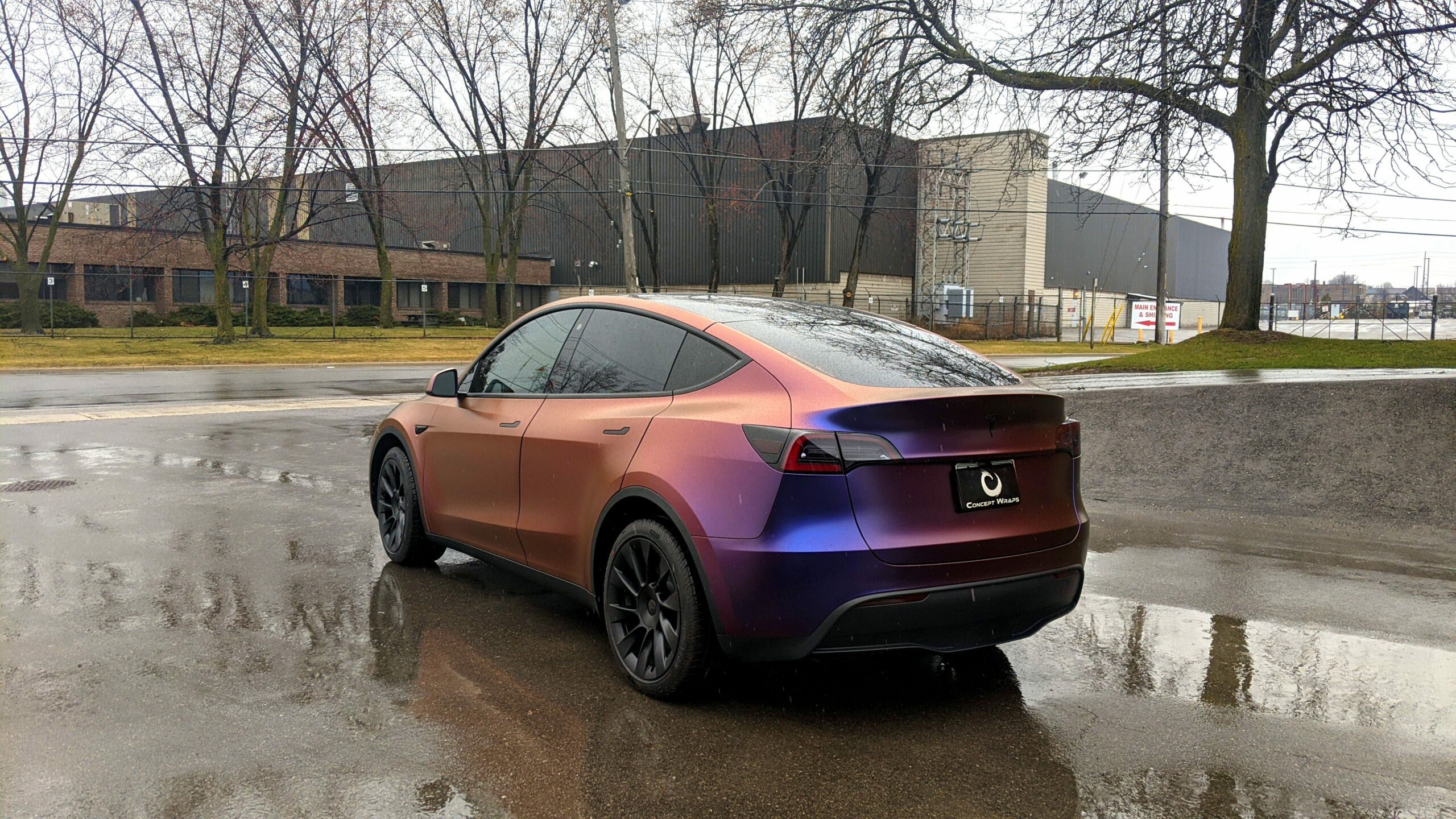 Tesla Model Y Satin Roaring Thunder - Concept Wraps