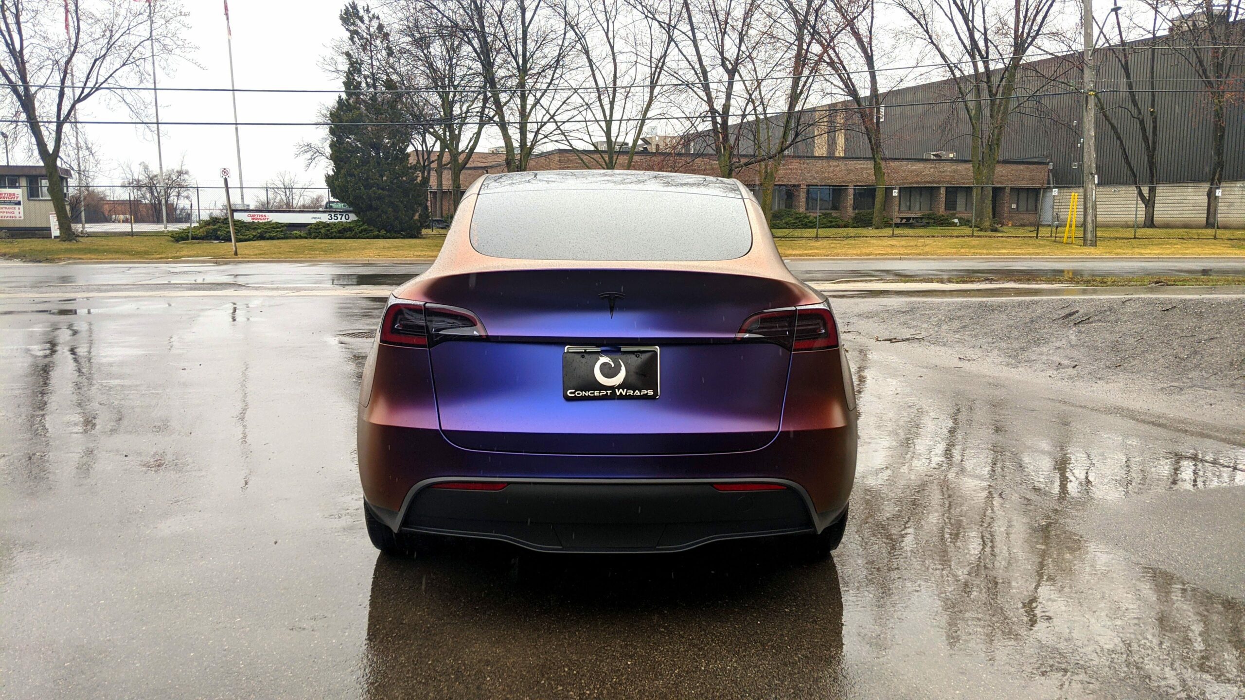 Tesla Model Y Satin Roaring Thunder - Concept Wraps
