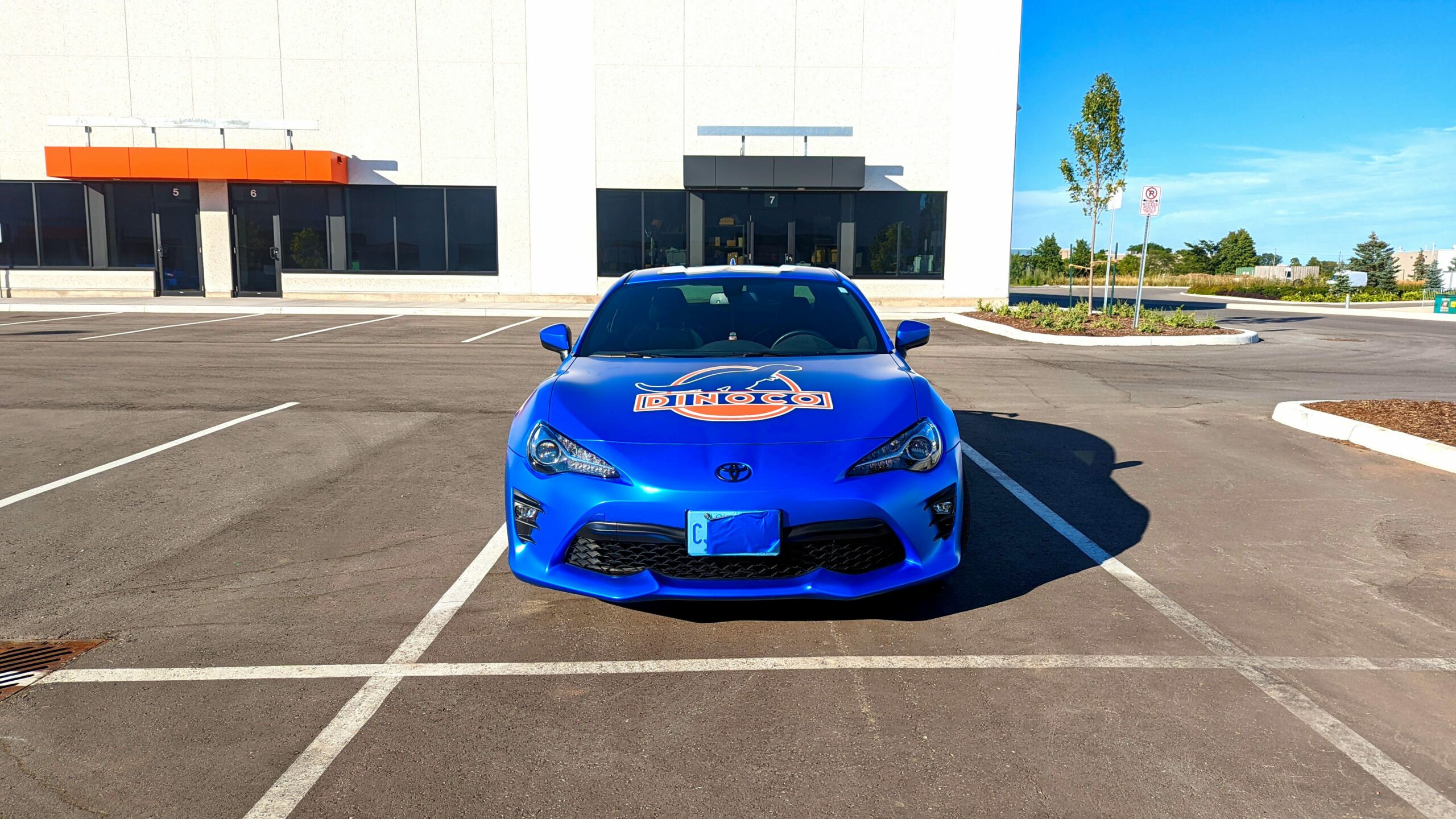 Toyota 86 Satin Perfect Blue And Custom Print - Concept Wraps