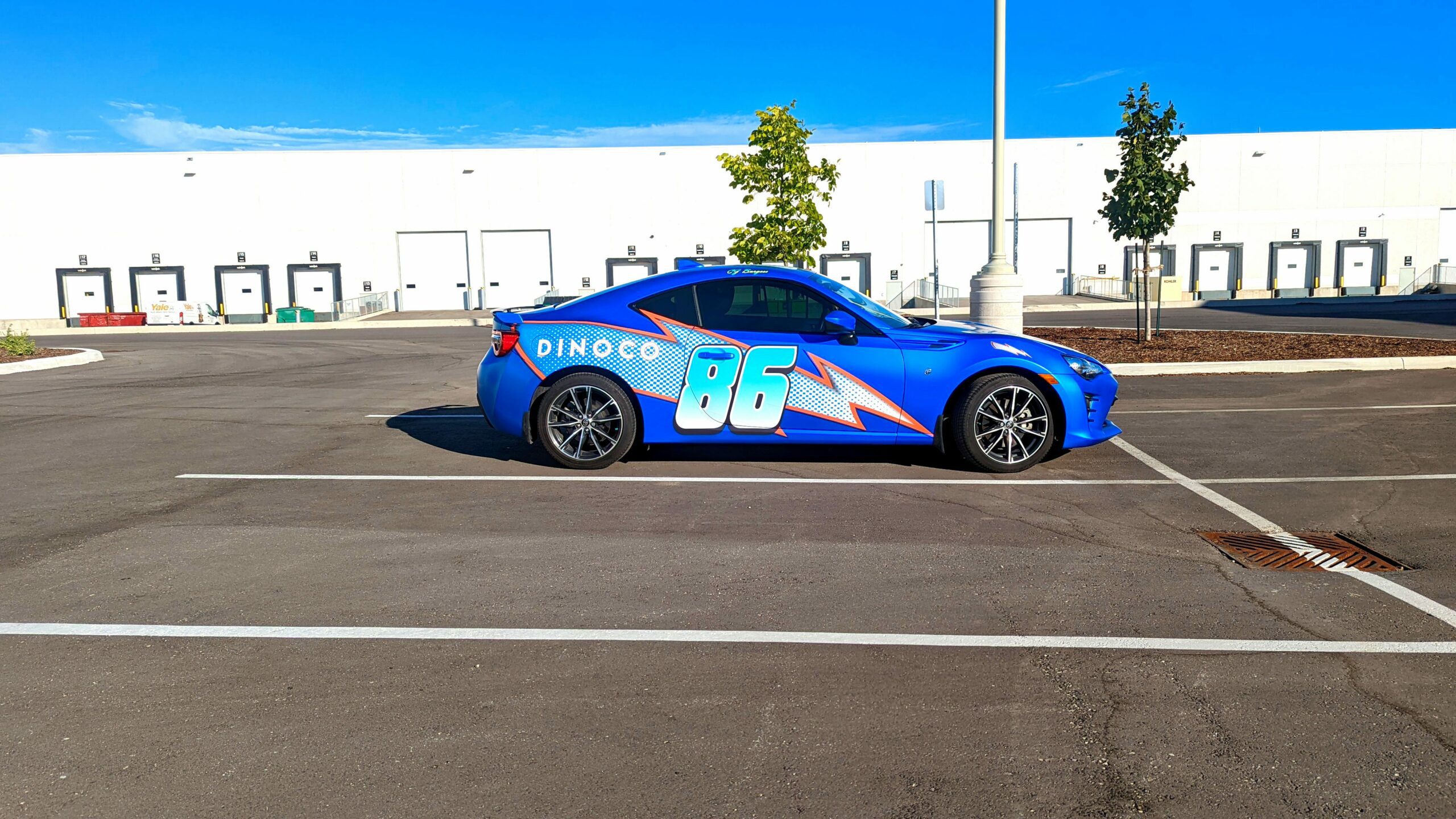 Toyota 86 Satin Perfect Blue And Custom Print - Concept Wraps