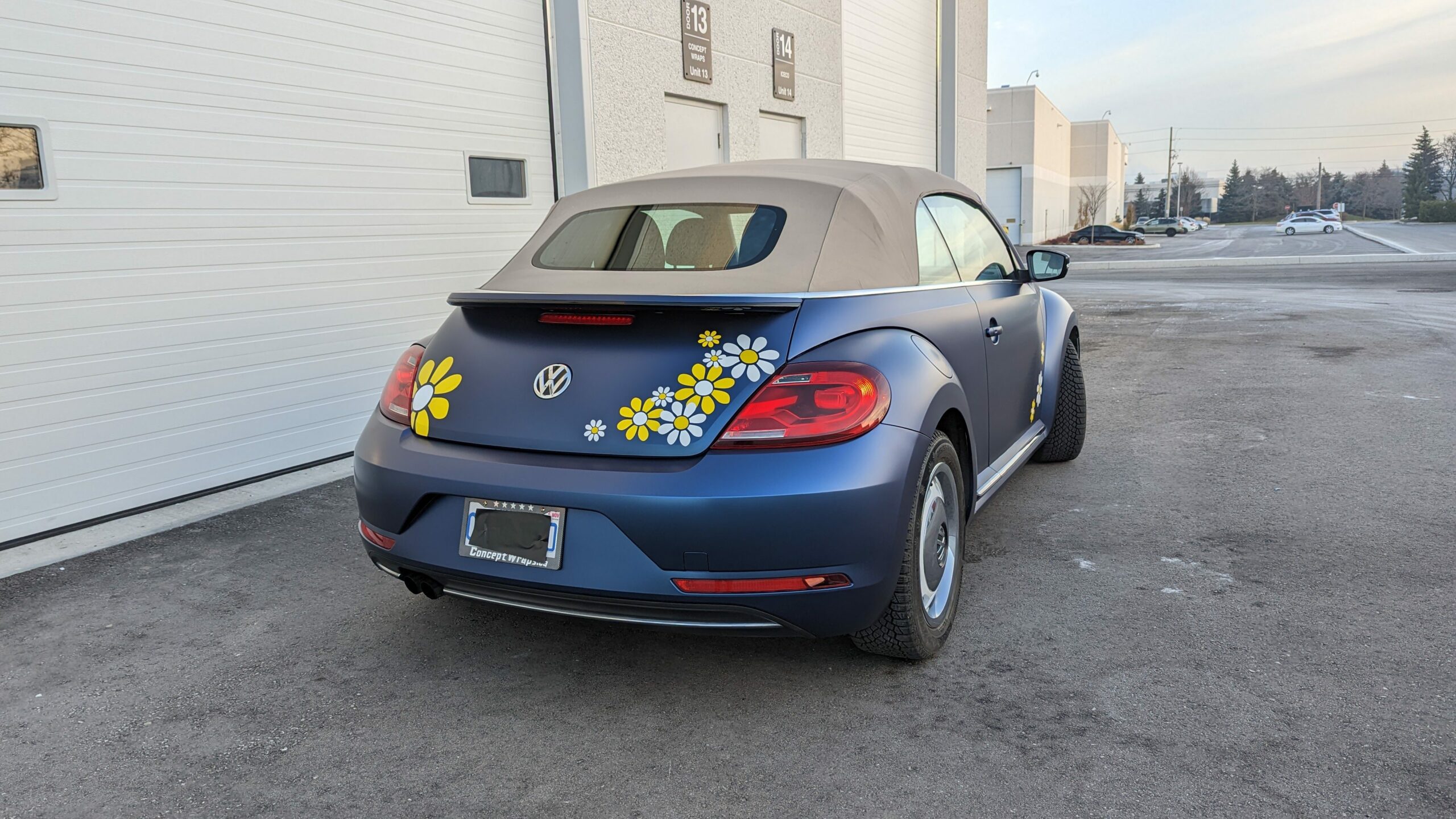 Volkswagen Beetle Matte Trenton Blue - Concept Wraps