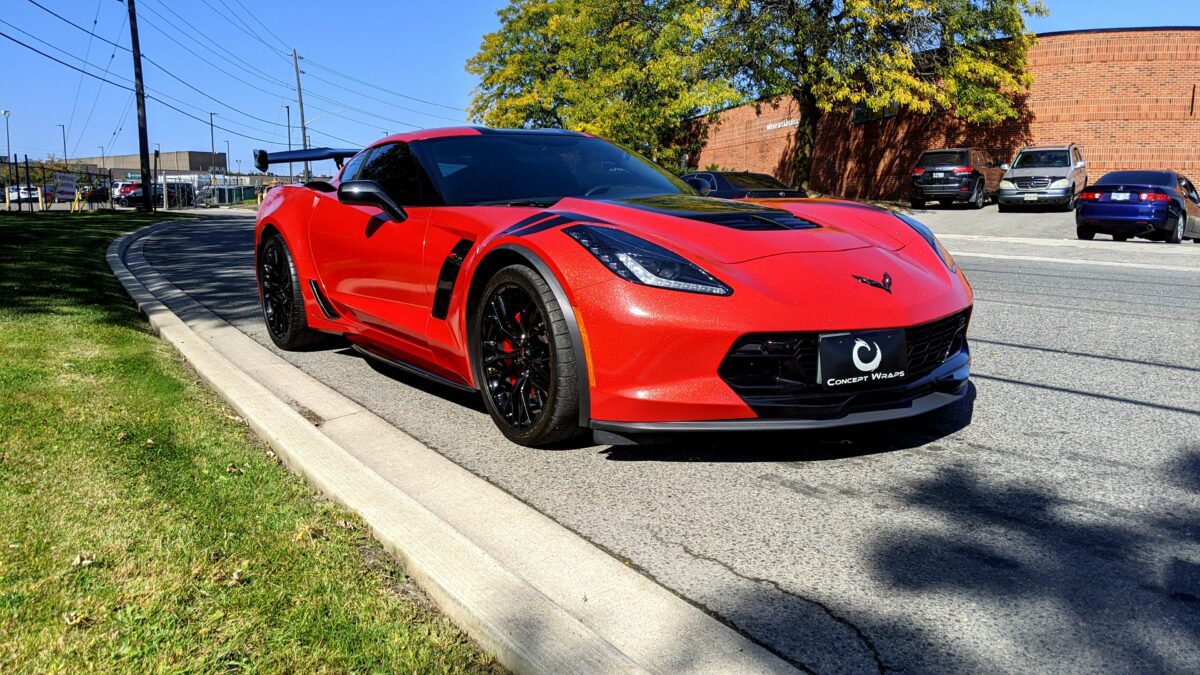 Corvette C7 Diamond Red - Concept Wraps