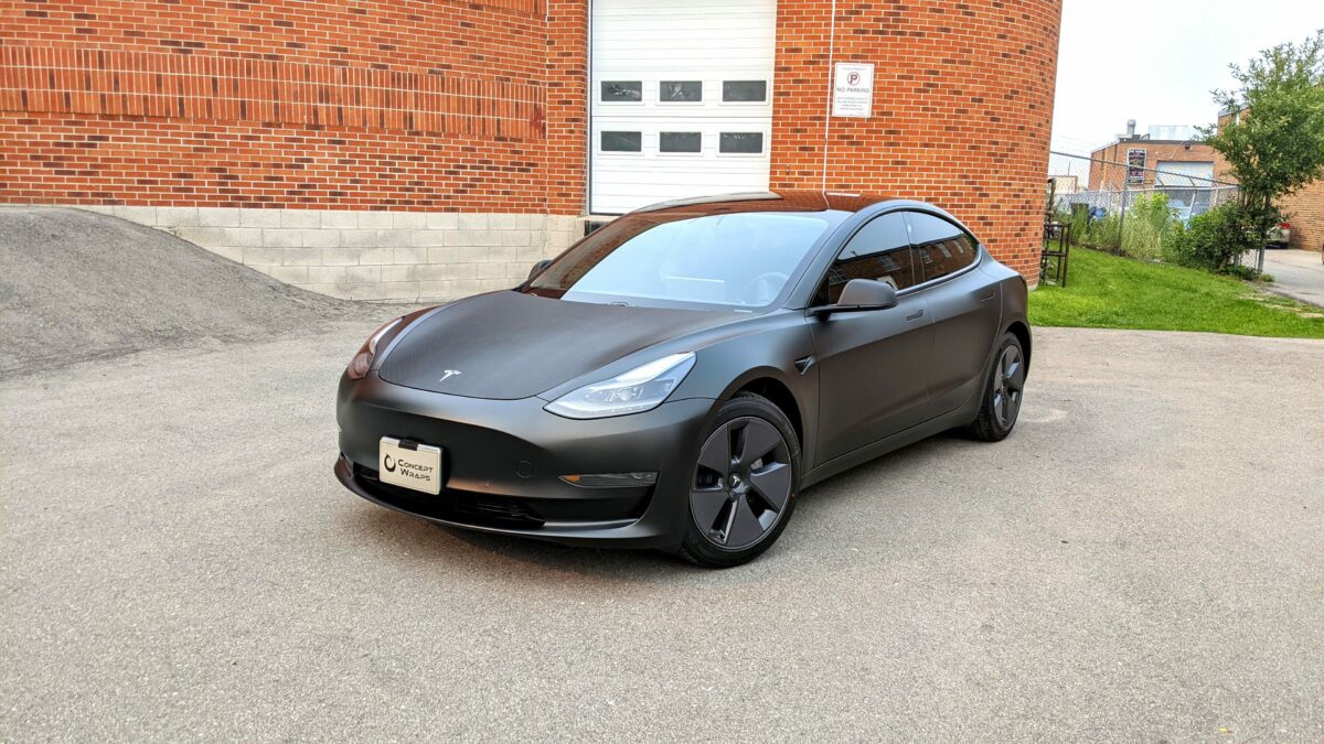 Tesla Model 3 Phantom Black - Concept Wraps