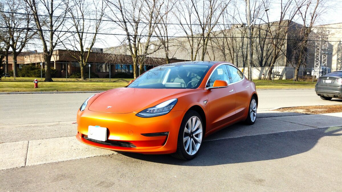 Tesla Model 3 Satin Copper - Concept Wraps