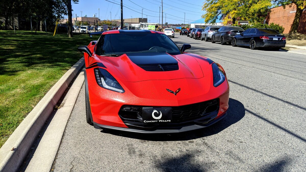Corvette C7 Diamond Red - Concept Wraps