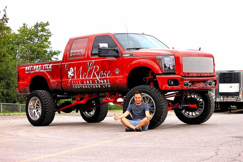 Ford F350 Custom Carbon Fiber Print - Concept Wraps