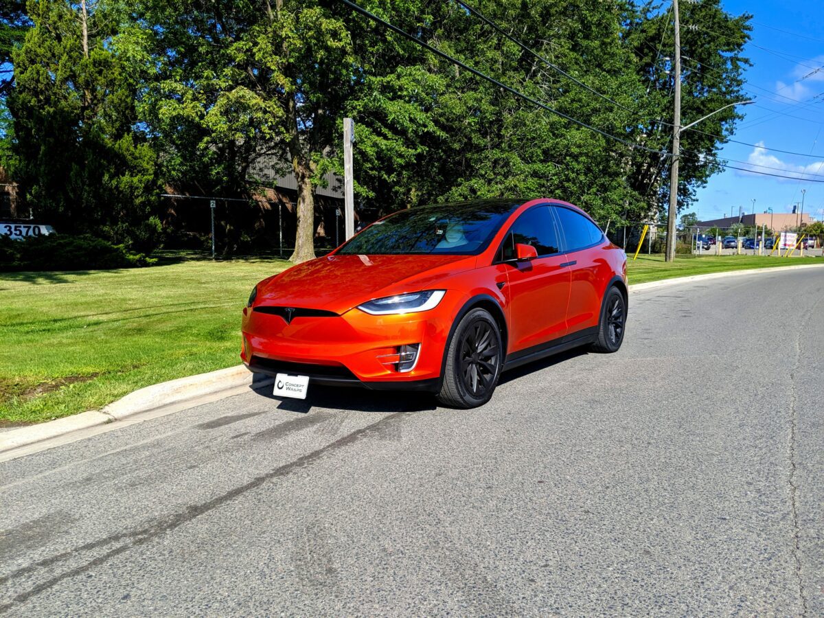 Tesla Model X Fiery Orange - Concept Wraps