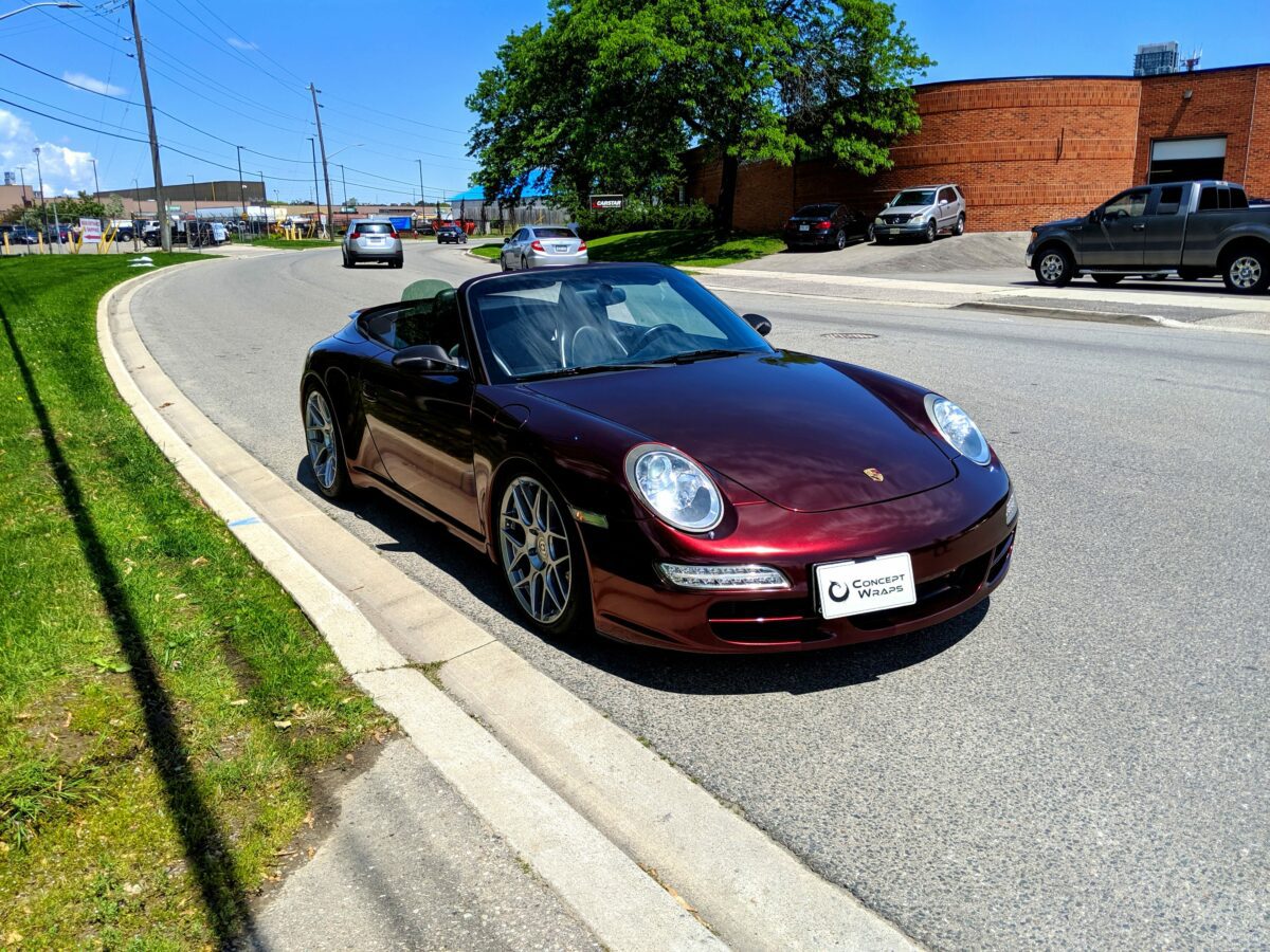 Porsche 997 - 911 Red Black Iridescent - Concept Wraps