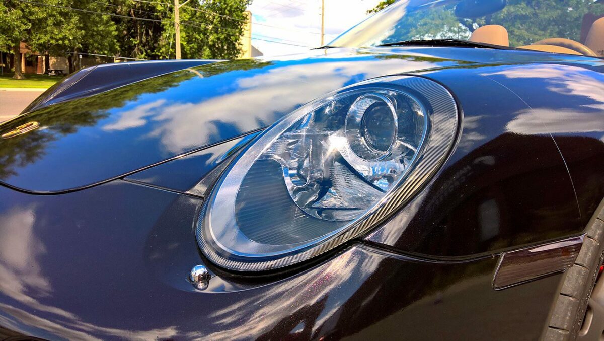 Porsche 997 - 911 S Gloss Ember Black - Concept Wraps