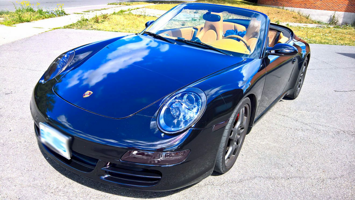Porsche 997 - 911 S Gloss Ember Black - Concept Wraps