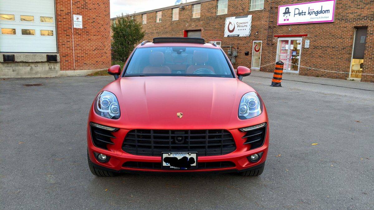 Porsche Macan GTS Iced Red Titanium - Concept Wraps