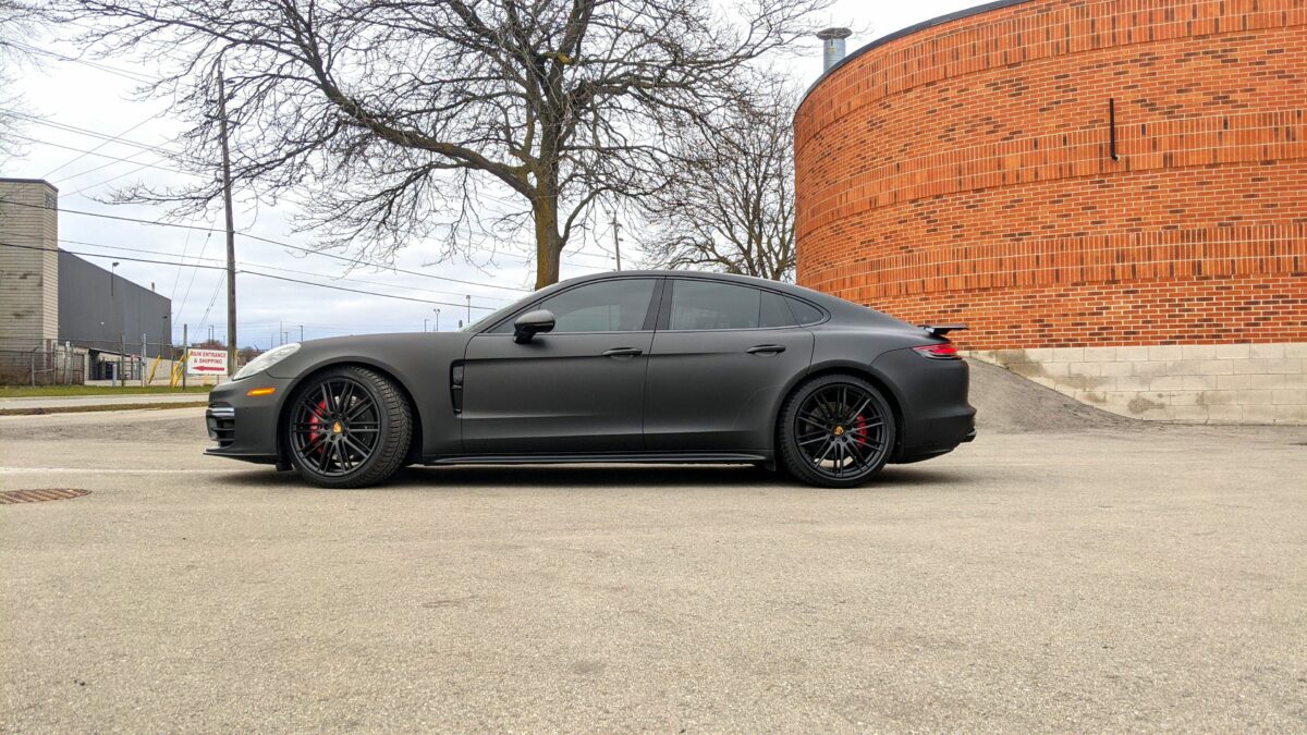 Porsche Panamera GTS Matte Met Black - Concept Wraps