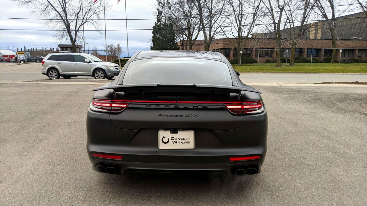 Porsche Panamera GTS Matte Met Black - Concept Wraps