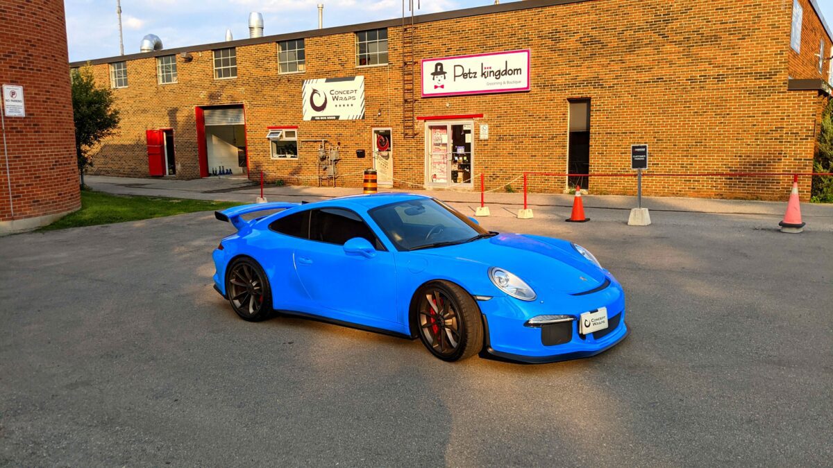 Porsche 911 GT3 Pearl Atlantic Blue - Concept Wraps