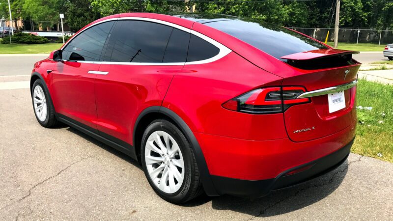 Tesla Model X Red Ppf - Concept Wraps