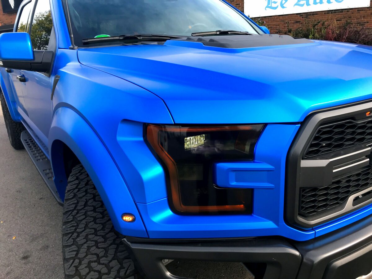 Ford Raptor Satin Perfect Blue - Concept Wraps