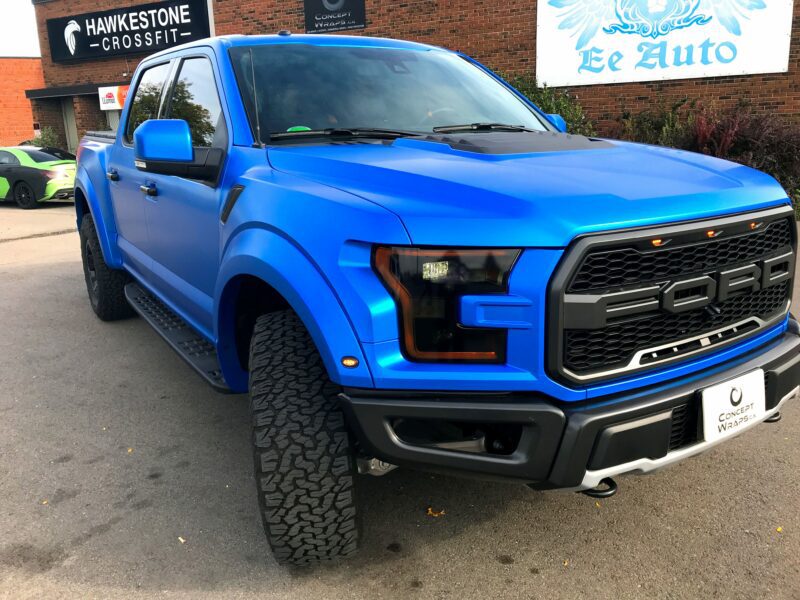 Ford Raptor Satin Perfect Blue - Concept Wraps