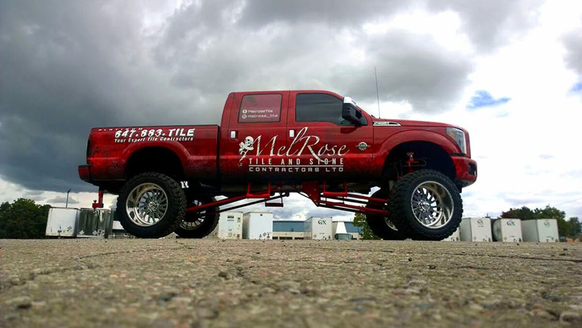 Ford F350 Custom Carbon Fiber Print - Concept Wraps