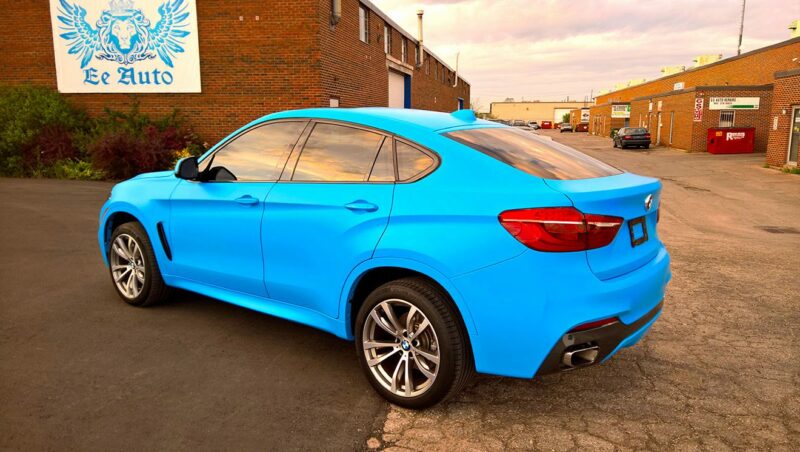 BMW X6 50i Matte Riviera Blue - Concept Wraps