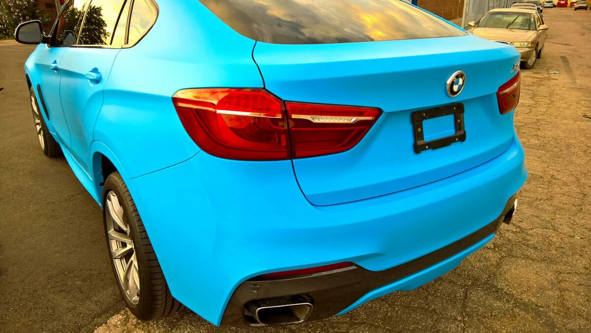 BMW X6 50i Matte Riviera Blue - Concept Wraps