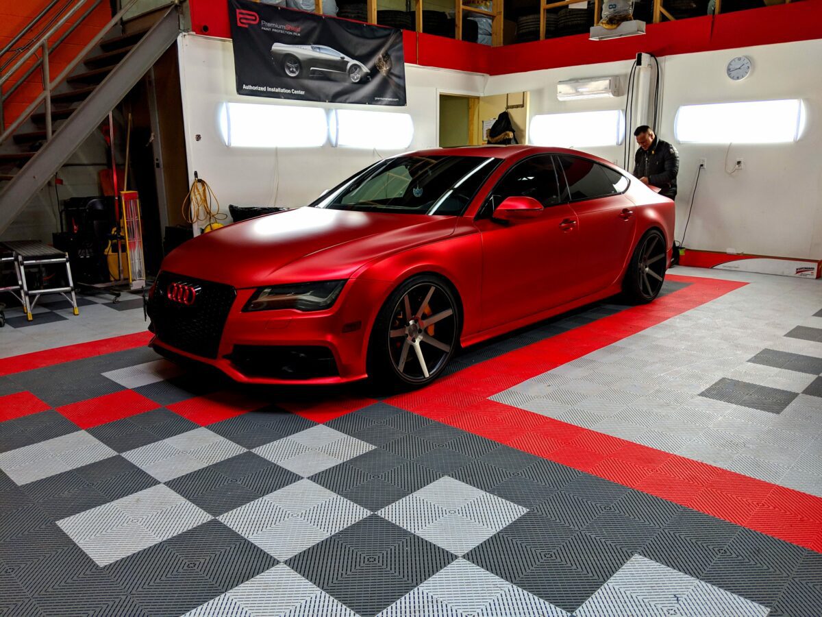 Audi RS7 Satin Red Chrome - Concept Wraps