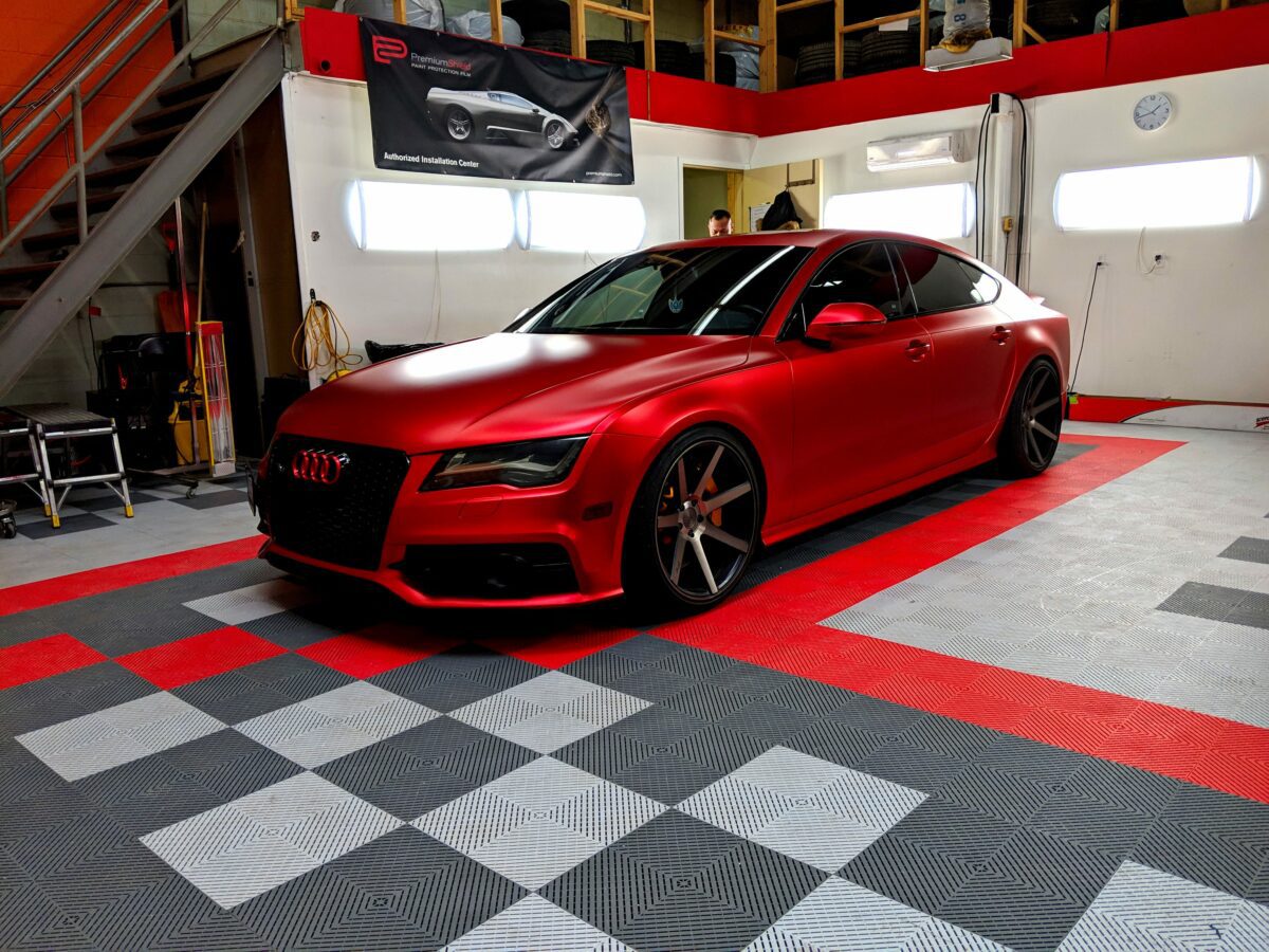 Audi RS7 Satin Red Chrome - Concept Wraps