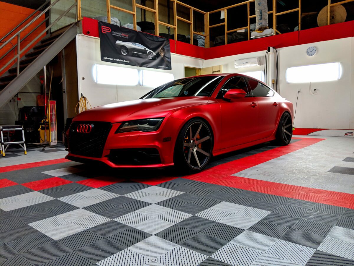 Audi RS7 Satin Red Chrome - Concept Wraps