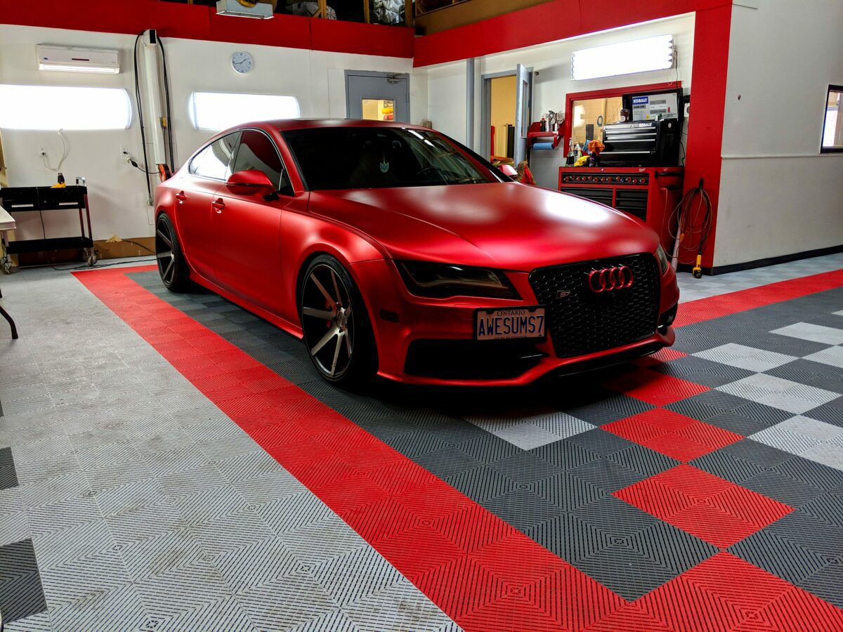 Audi RS7 Satin Red Chrome - Concept Wraps