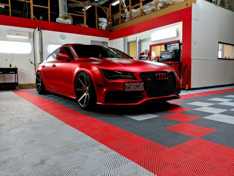 Audi RS7 Satin Red Chrome - Concept Wraps