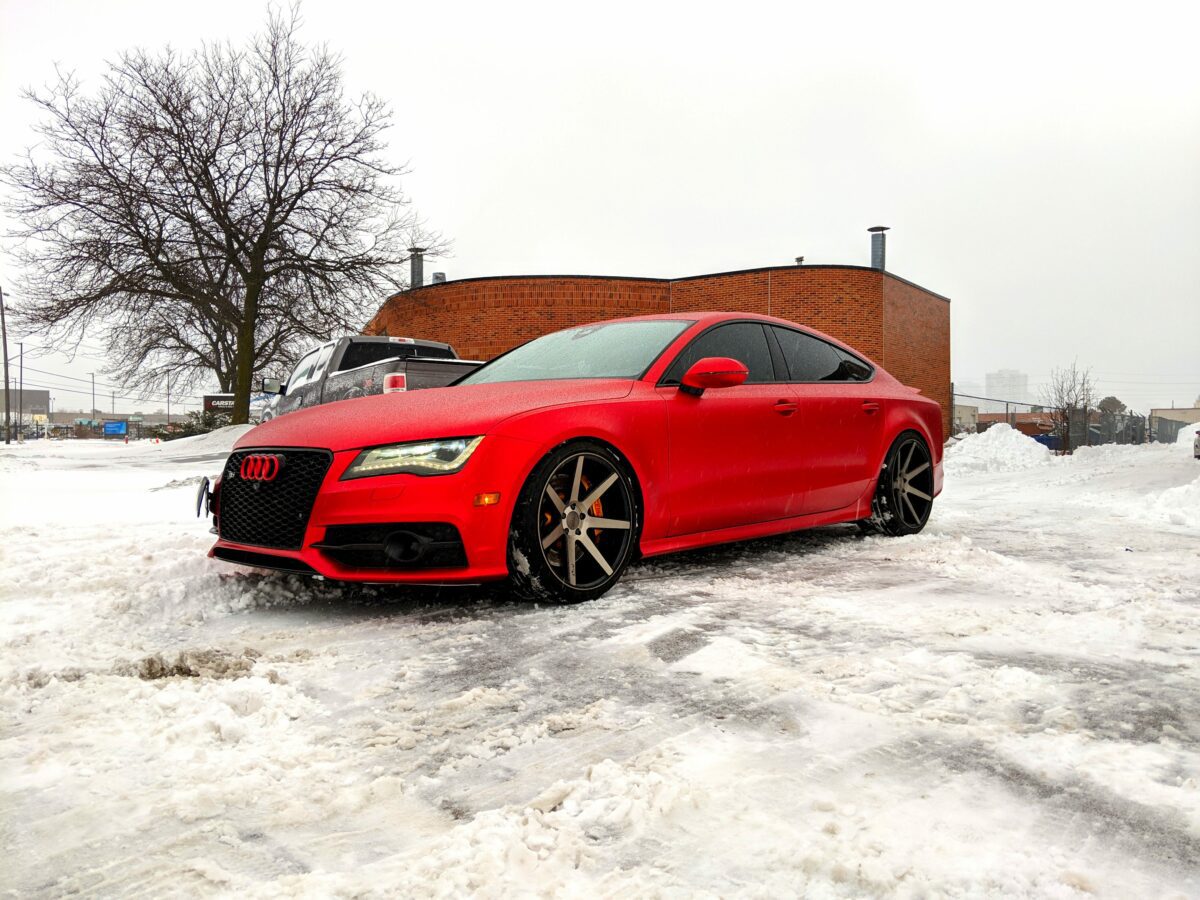 Audi RS7 Satin Red Chrome - Concept Wraps