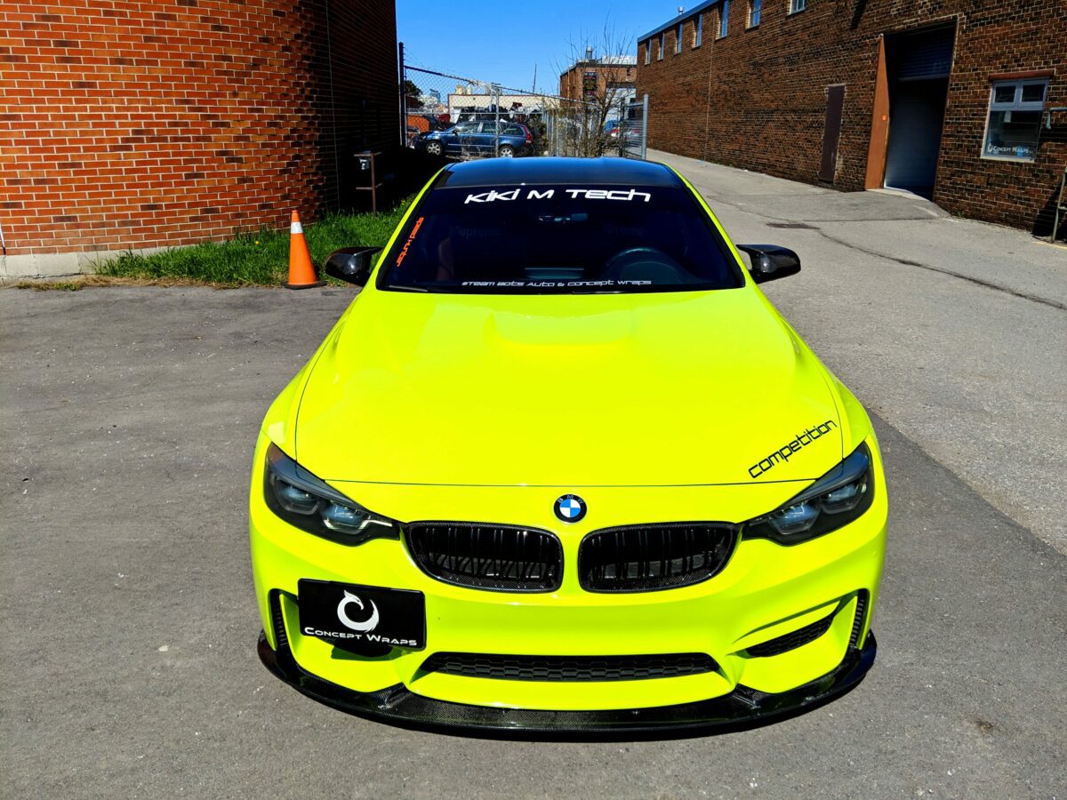 BMW M4 Lime Green - Concept Wraps