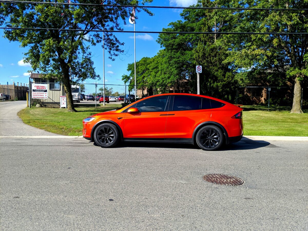 Tesla Model X Fiery Orange - Concept Wraps