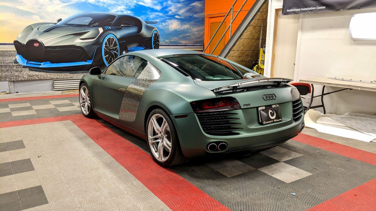 Audi R8 Matte Pine Green Met - Concept Wraps