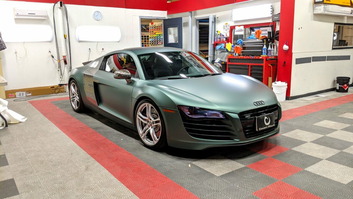 Audi R8 Matte Pine Green Met - Concept Wraps