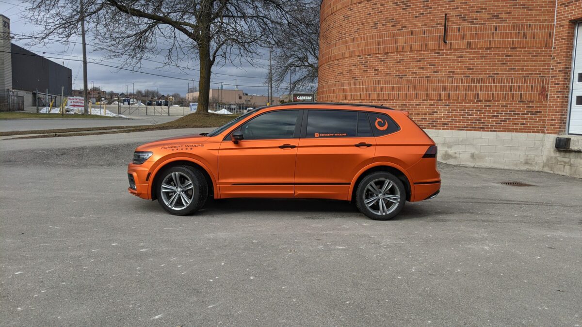 Volkswagen Tiguan Satin Wild Orange - Concept Wraps