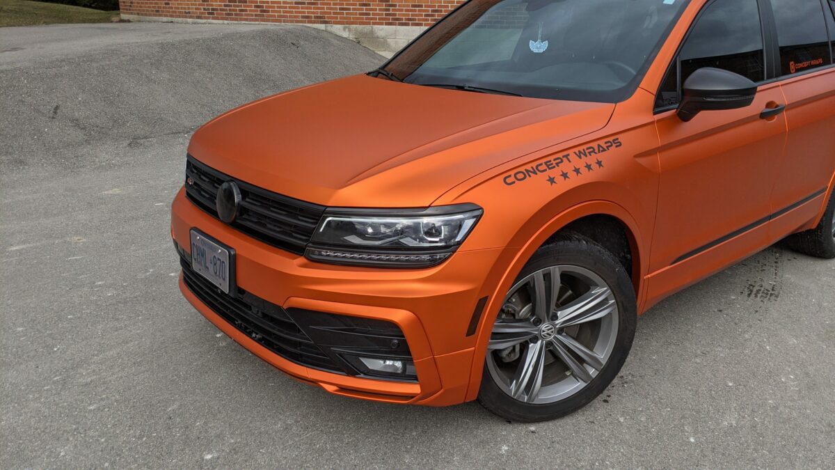 Volkswagen Tiguan Satin Wild Orange - Concept Wraps