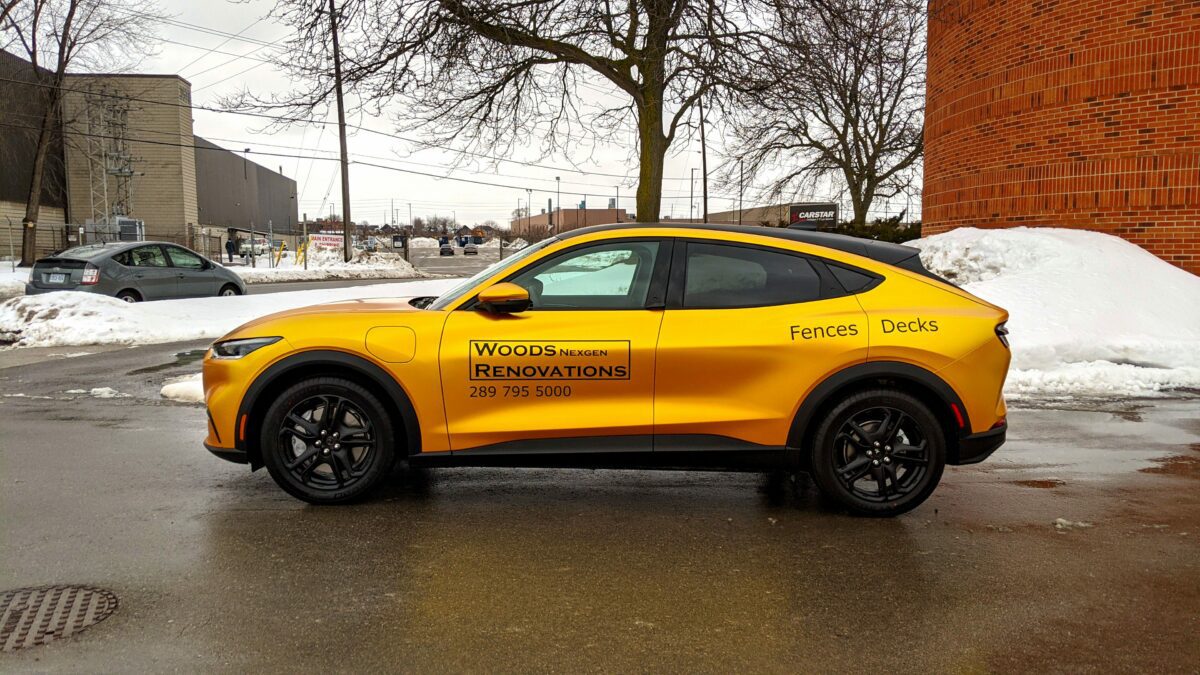 Ford Mustang Mach E Energetic Yellow - Concept Wraps