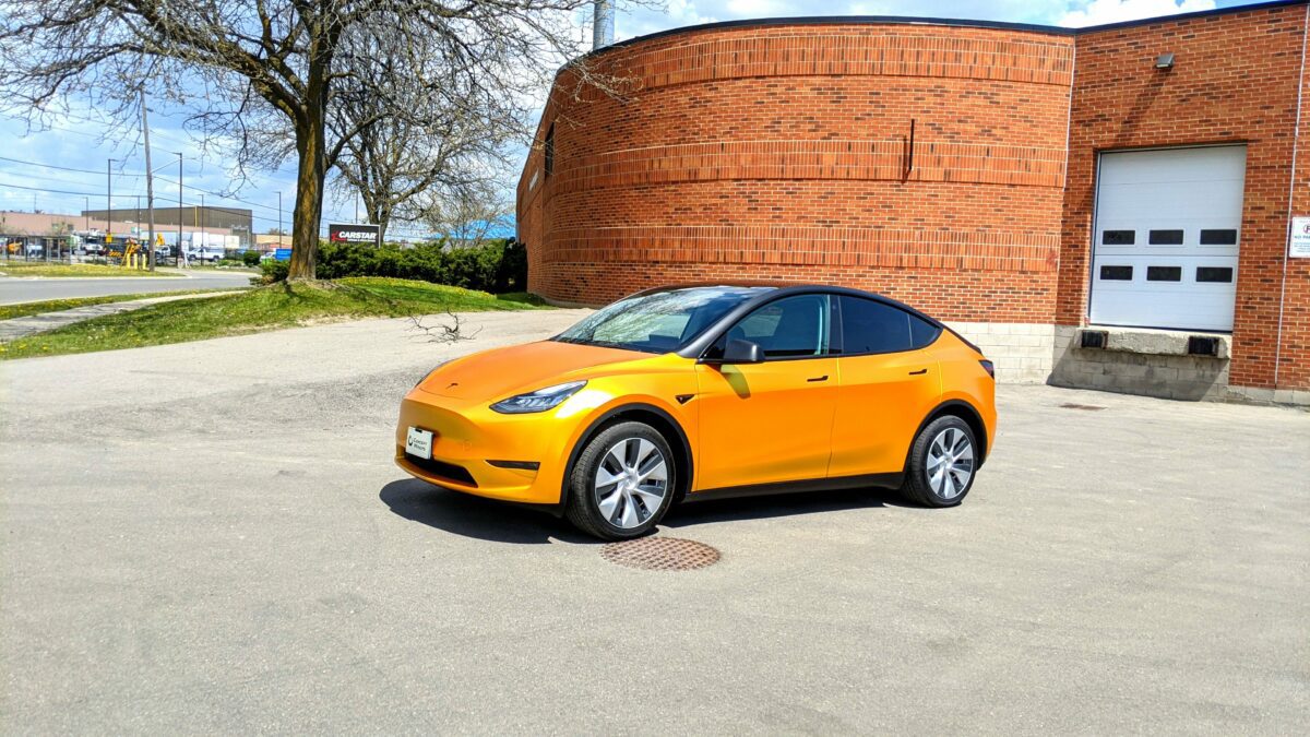 Tesla Model Y Energetic Yellow - Concept Wraps