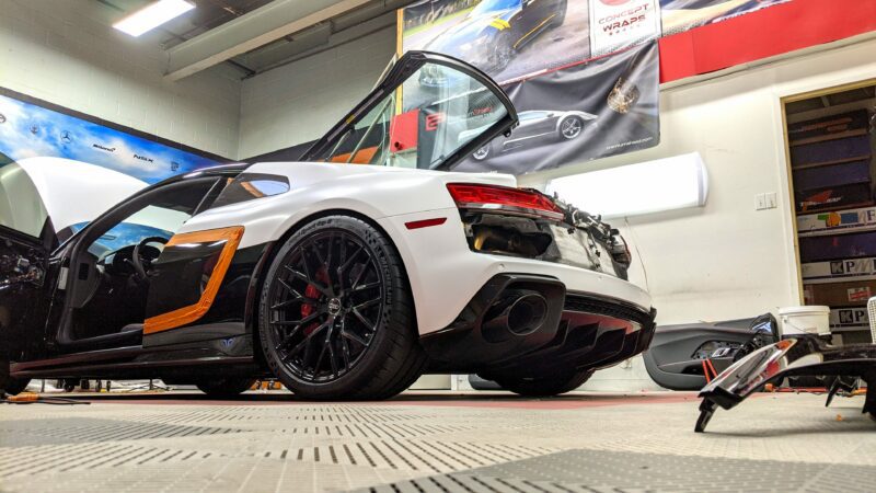 Audi R8 Satin White - Concept Wraps